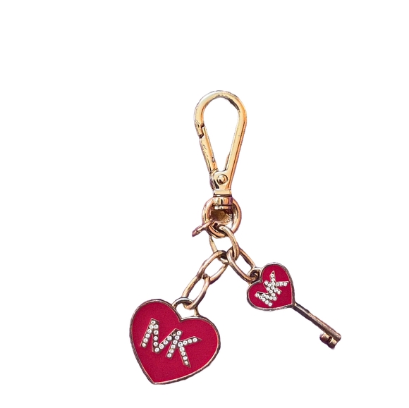 Michael Kors | Accessories | Michael Kors Logo Heart Keychain | Poshmark